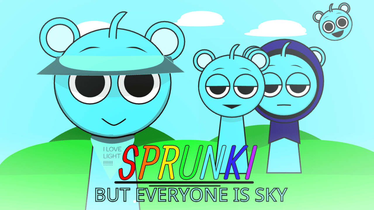 Sprunki But Everyone Is Sky - Play Game Online Free!