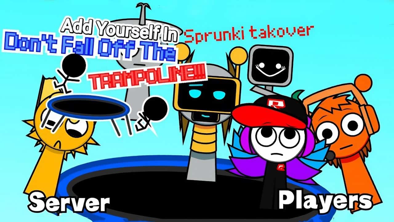Sprunki - Don't Fall Off The Trampoline - Play Online
